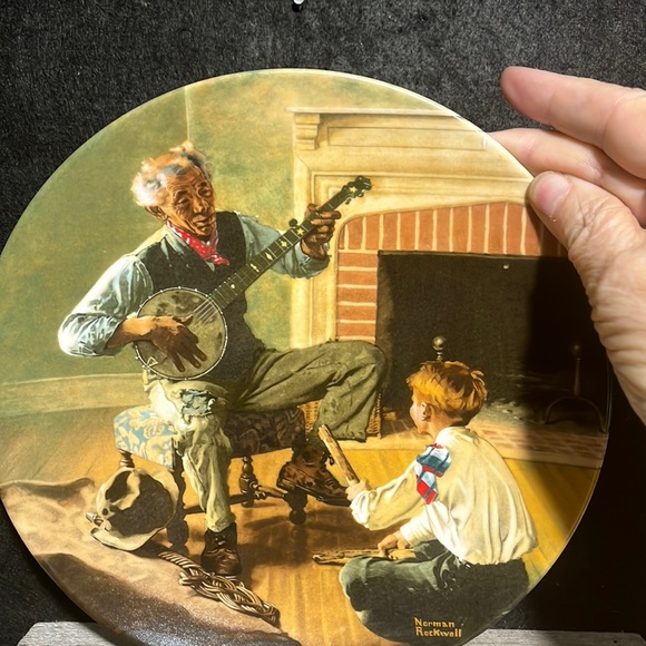 Knowles | Accents | Norman Rockwell 989 The Banjo Player Collector Plate | Poshmark